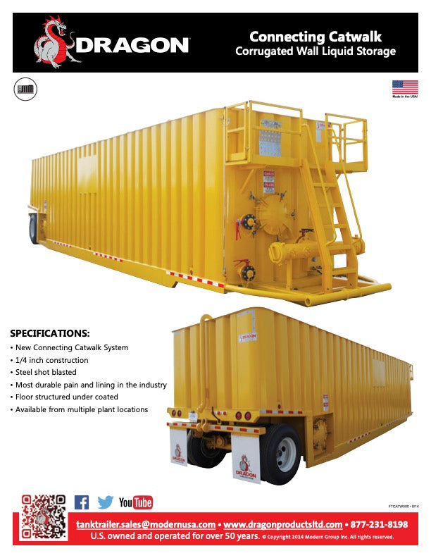 Dragon Flat Roof Frac Tank (GP53549) – FracTanks.com